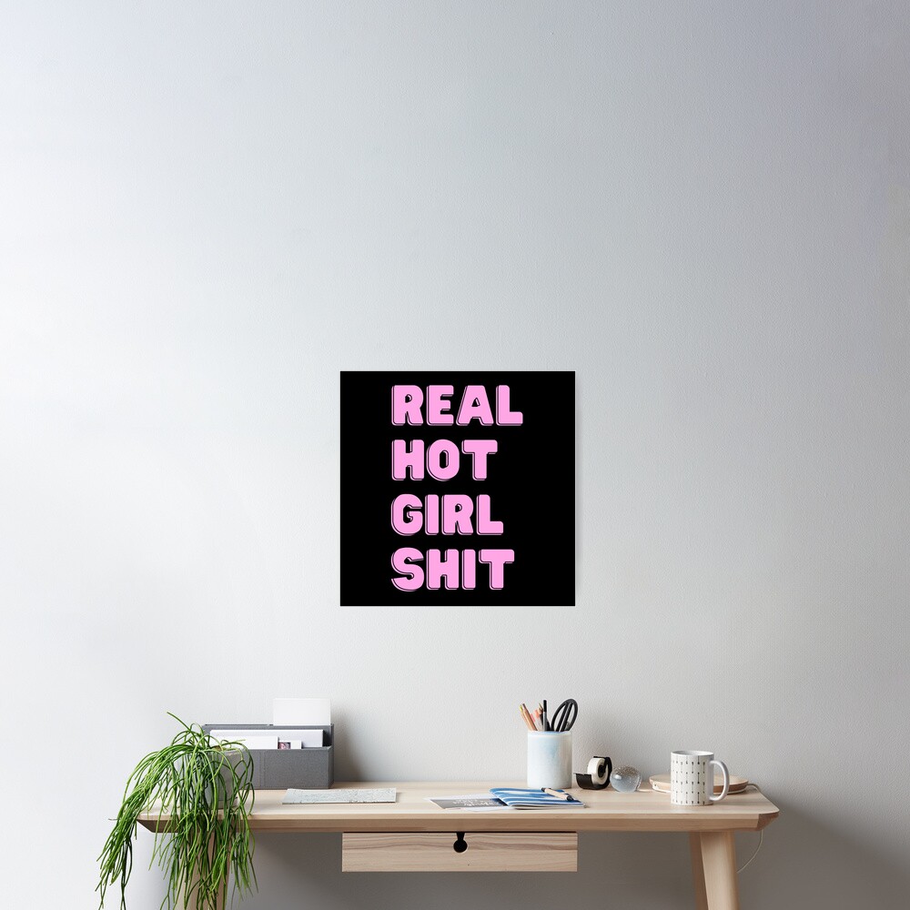 "Real Hot Girl Sticker Megan Thee Stallion" Poster by brookehend ...
