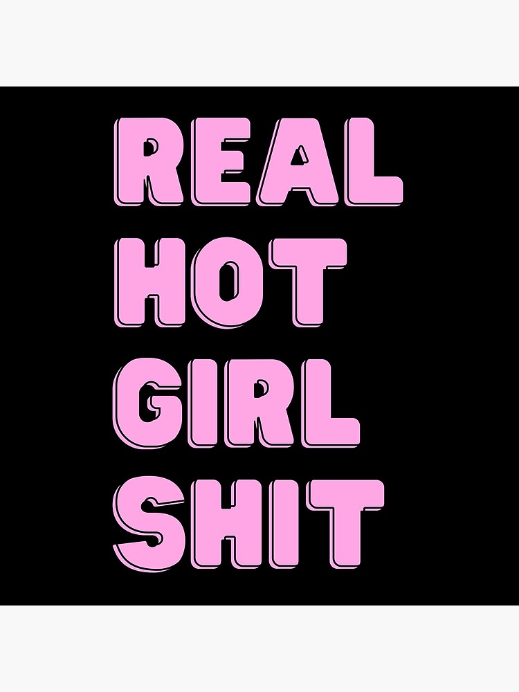 "Real Hot Girl Sticker Megan Thee Stallion" Poster by brookehend ...