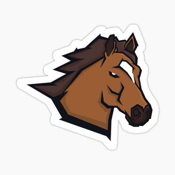 "Stallion" Sticker by designedbyuriel | Redbubble
