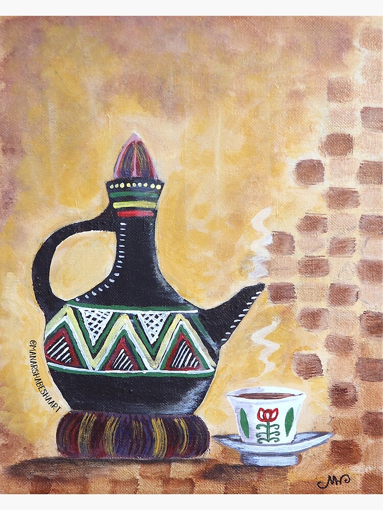 "Habesha Jebena and Finjaan Traditional East African Coffee Painting ...