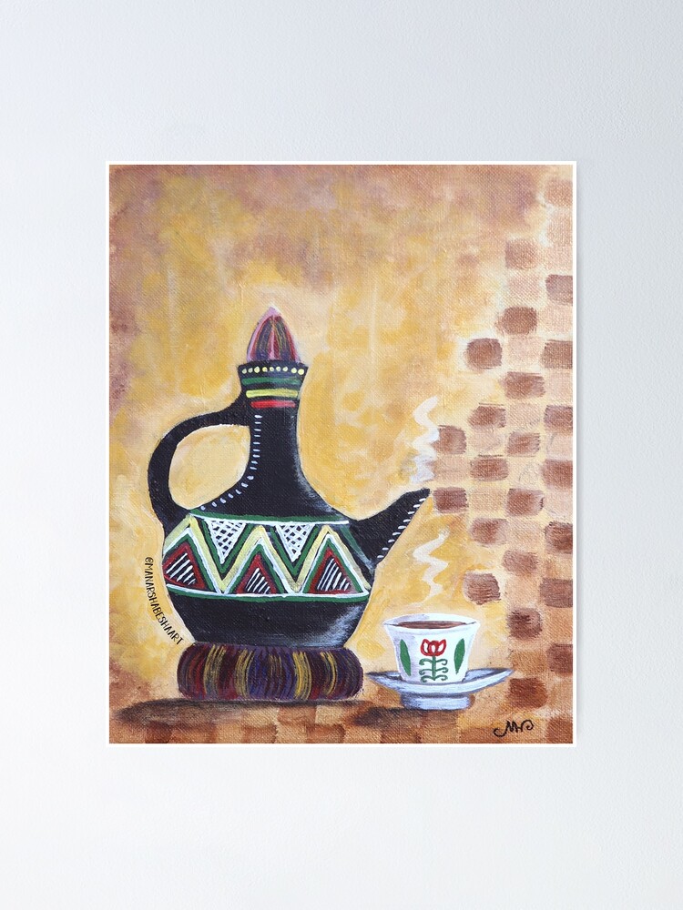 "Habesha Jebena and Finjaan Traditional East African Coffee Painting ...