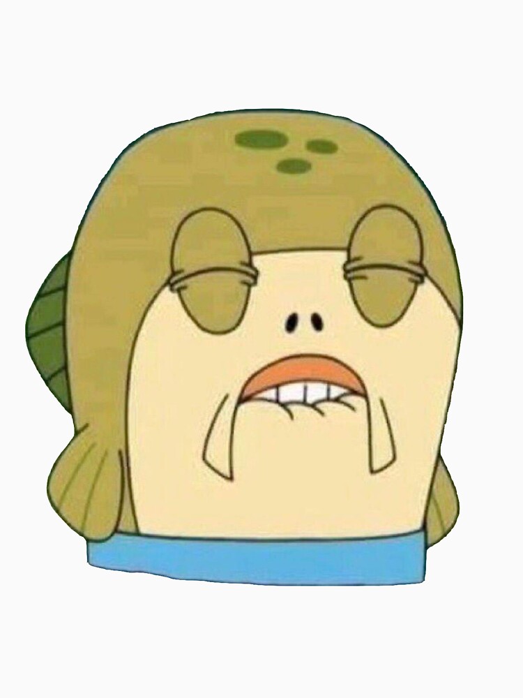 "Fish From SpongeBob Biting Lip" T-shirt by brooke-stoll | Redbubble