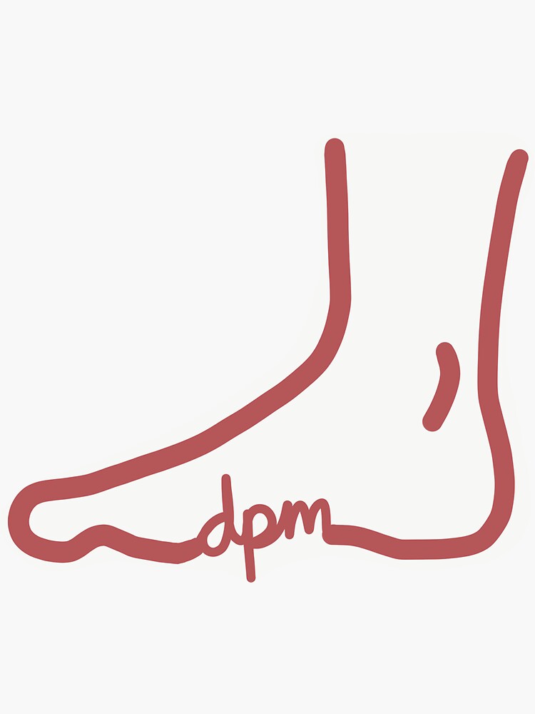 "Podiatry Foot Red" Sticker for Sale by eneville1015 | Redbubble