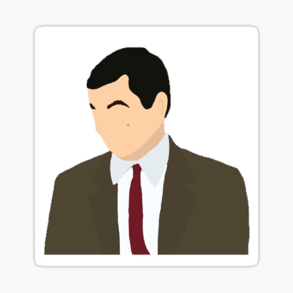 "Mr. Bean" Sticker for Sale by cappelbaum | Redbubble