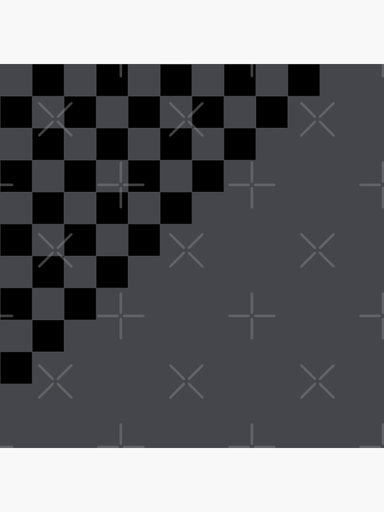 "Checkered black gray triangle" Poster for Sale by oxoxoxo | Redbubble
