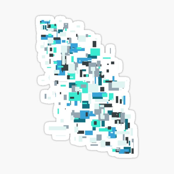 "Particles" Sticker for Sale by DefinitelyFeef7 | Redbubble