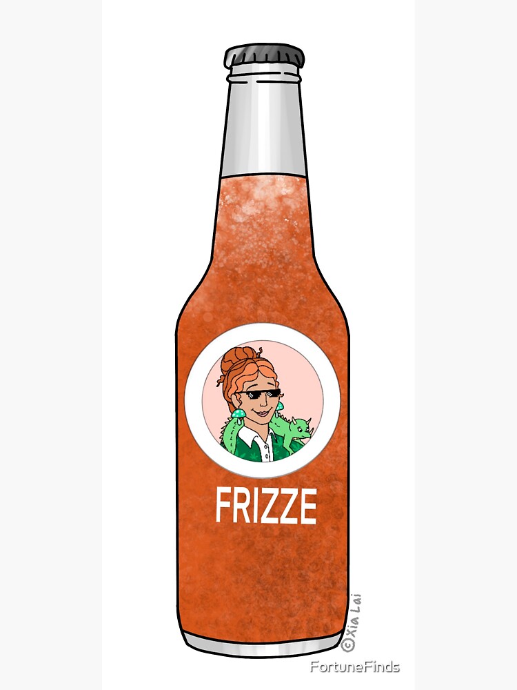 "Frizze miss frizzle drink" Sticker for Sale by FortuneFinds | Redbubble