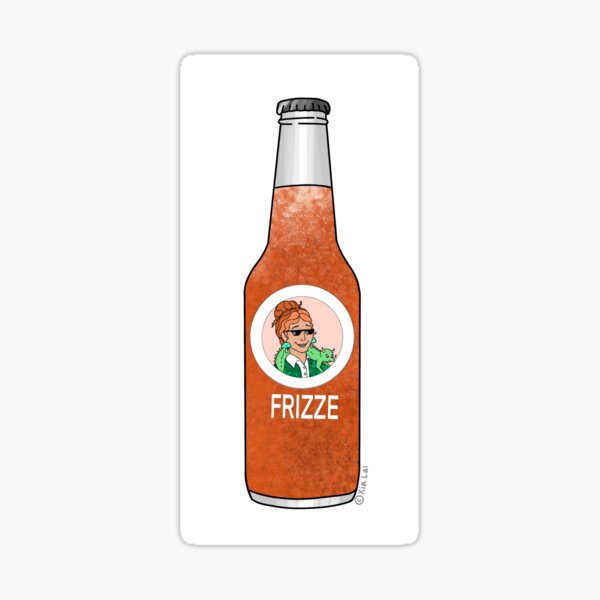 "Frizze miss frizzle drink" Sticker for Sale by FortuneFinds | Redbubble