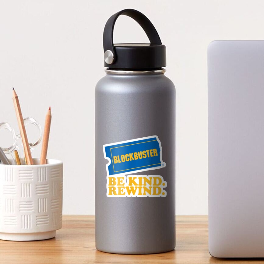 "Blockbuster Be Kind Rewind T-Shirt" Sticker for Sale by Lukifo-Driven ...