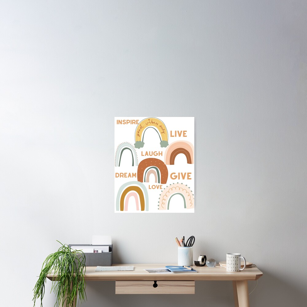 "live,love,laugh aesthetic " Poster by Mohanas | Redbubble