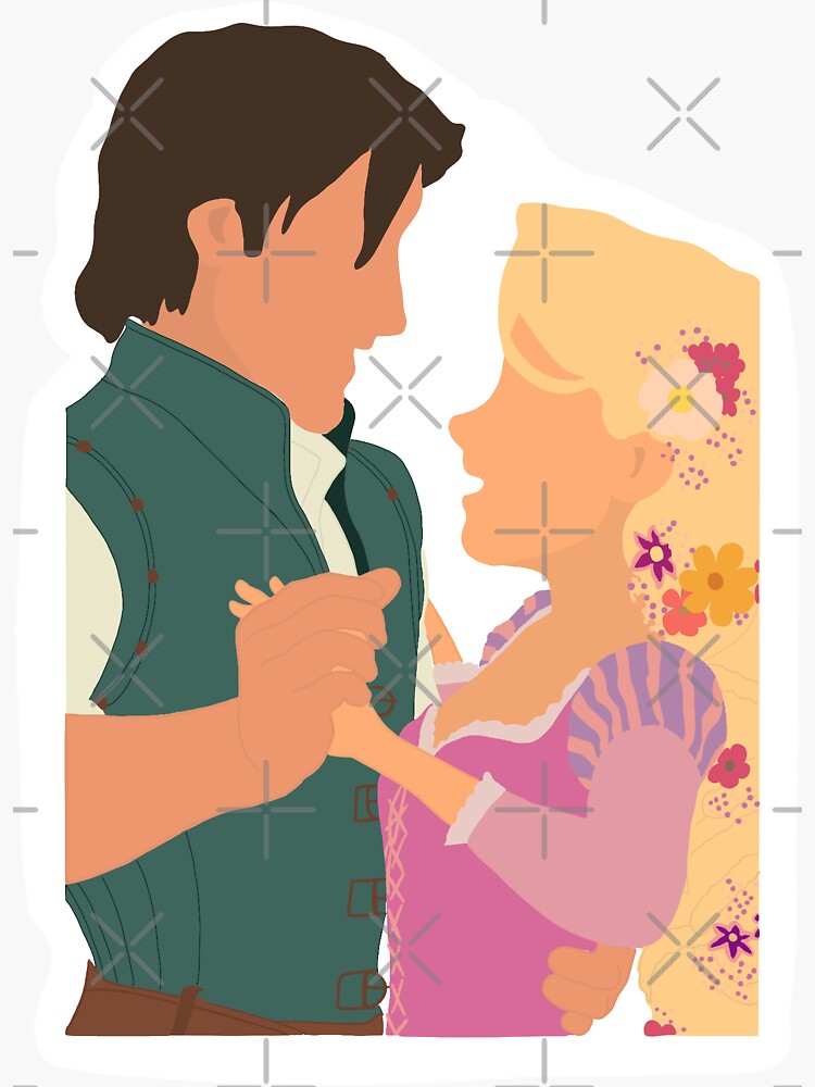 "Tangled" Sticker for Sale by emmamenichino | Redbubble
