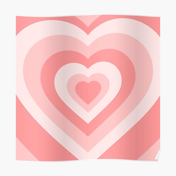 "Y2k pink heart " Poster by Lavannya | Redbubble