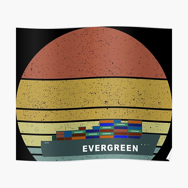 "Suez Canal Evergreen Ever Given Stuck Ship Meme" Poster by ...