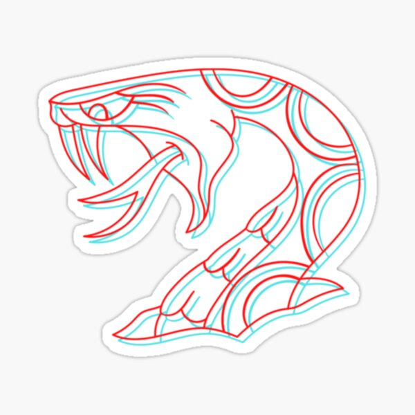 "Trippy 3D Snake Part 2 - Version 2" Sticker for Sale by PandaParcels ...
