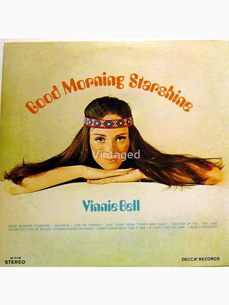 "Good Morning Starshine, 60's Hippie Girl Album Cover" T-shirt by ...