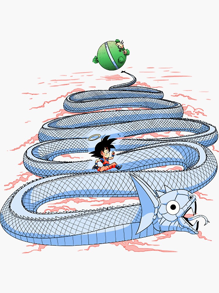 "Goku snake way " Sticker for Sale by sawqdaj19 | Redbubble