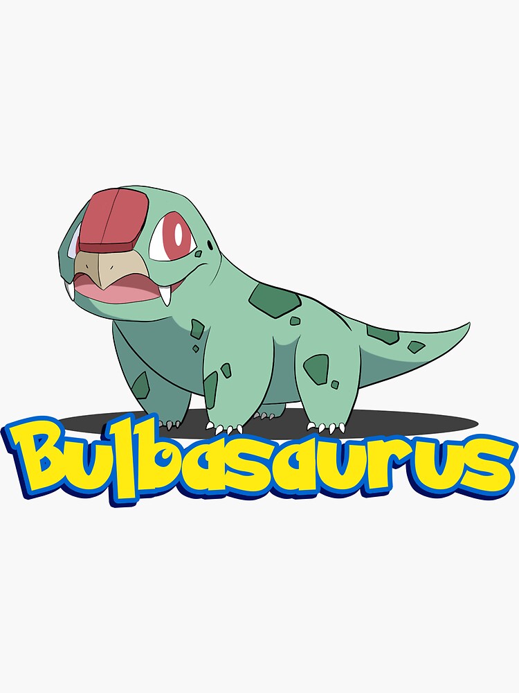 "Bulbasaurus" Sticker for Sale by RaptorChatter | Redbubble