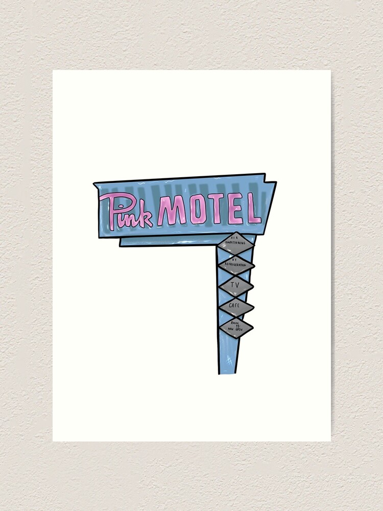 "Pink Motel Sign" Art Print by saachibinani | Redbubble
