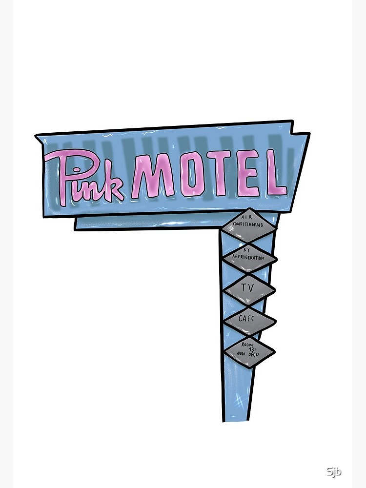 "Pink Motel Sign" Art Print by saachibinani | Redbubble