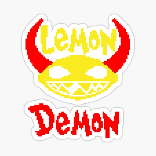 "Lemon Demon pixel art " Sticker by Dewrock | Redbubble