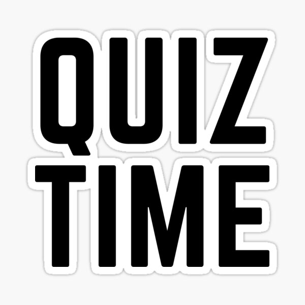 "Quiz Time" Sticker for Sale by Schka | Redbubble