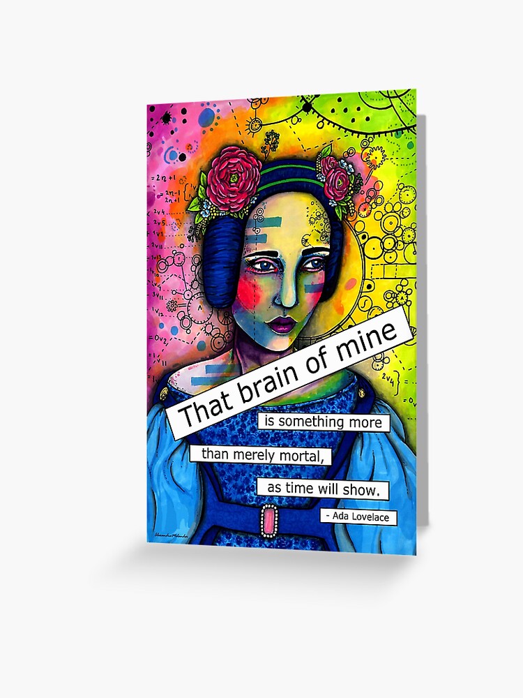 "Ada Lovelace" Greeting Card for Sale by Alexandra Melander | Redbubble