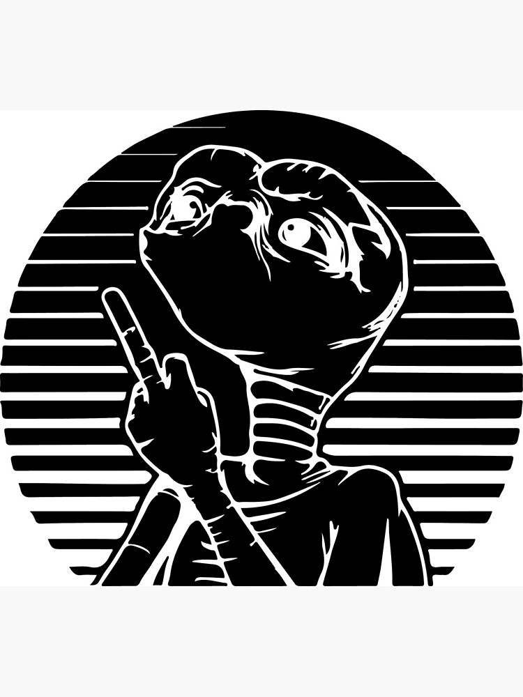 "Funny Alien Sticker" Poster by Hilmanku | Redbubble