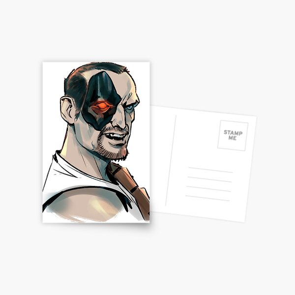 "Kano Head Minimal" Postcard for Sale by Shinobi23 | Redbubble