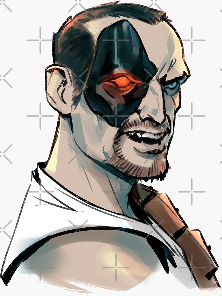 "Kano Head Minimal" Sticker for Sale by Shinobi23 | Redbubble