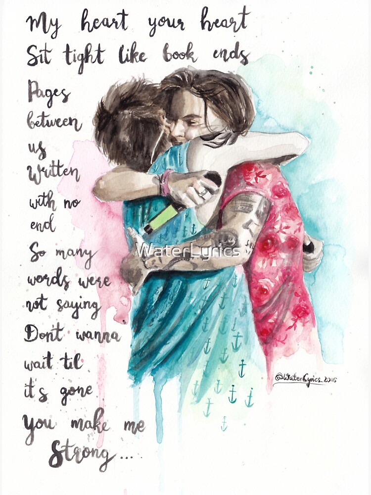 "Anchor Hug" Sticker for Sale by WaterLyrics | Redbubble