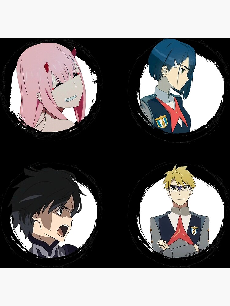 "Darling in the Franxx, Hiro, Goro, Ichigo, Zero two pack" Poster for ...