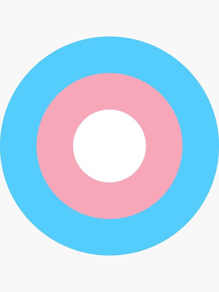 "Transgender round flag" Sticker for Sale by BeilenDesigns | Redbubble