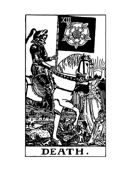 "Black and White Death Tarot Card " Photographic Prints by studi03 ...