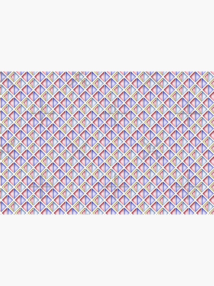 "Geometric Pattern with 3d Effect, Rhombic Harlequin Motif" Bath Mat ...