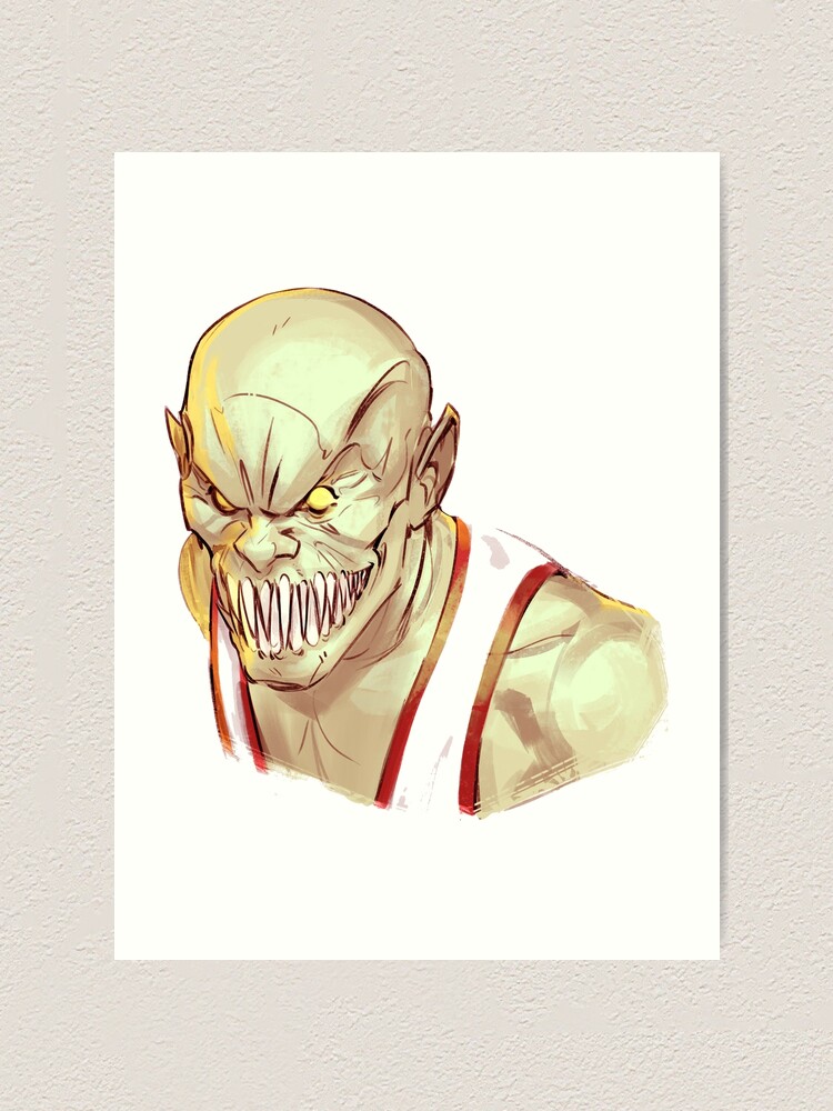 "Baraka Head Minimal" Art Print by Shinobi23 | Redbubble