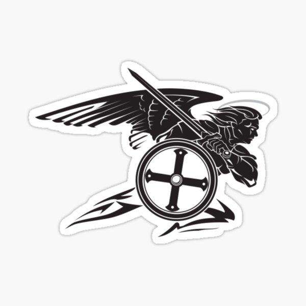 "Archangel Saint Michael" Sticker by JavierGary | Redbubble