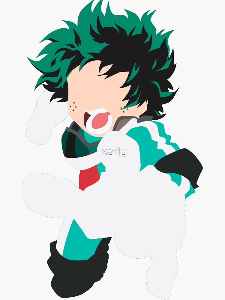 "Izuku Midoriya" Sticker for Sale by xarly | Redbubble