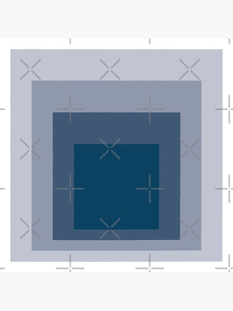 "Ombre Blue Abstract Squares" Poster for Sale by the-littleidiot ...