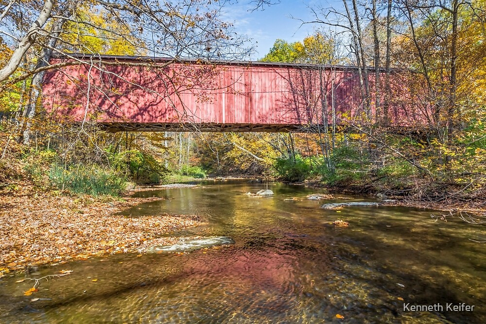 "Rob Roy Covered Bridge" by Kenneth Keifer | Redbubble