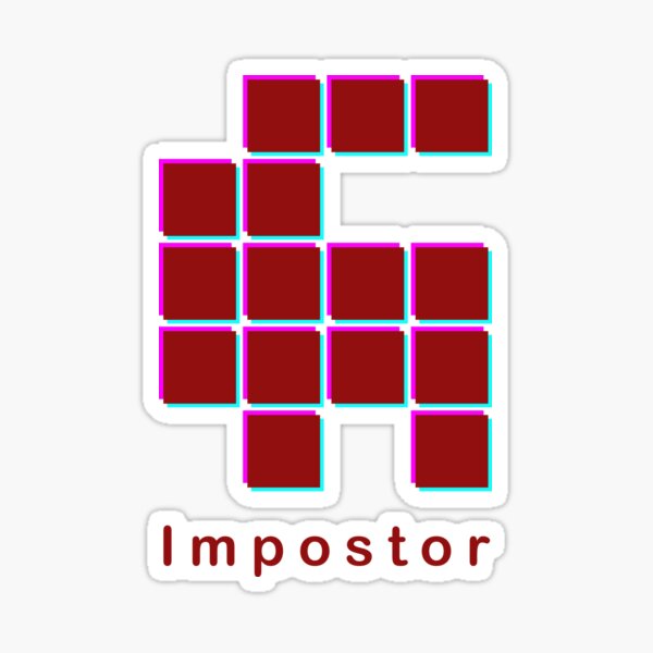 "Among us impostor" Sticker by SinghVillasra | Redbubble