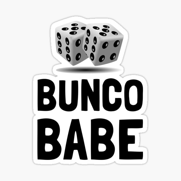 "Bunco Babe Dice" Sticker by TheBestStore | Redbubble
