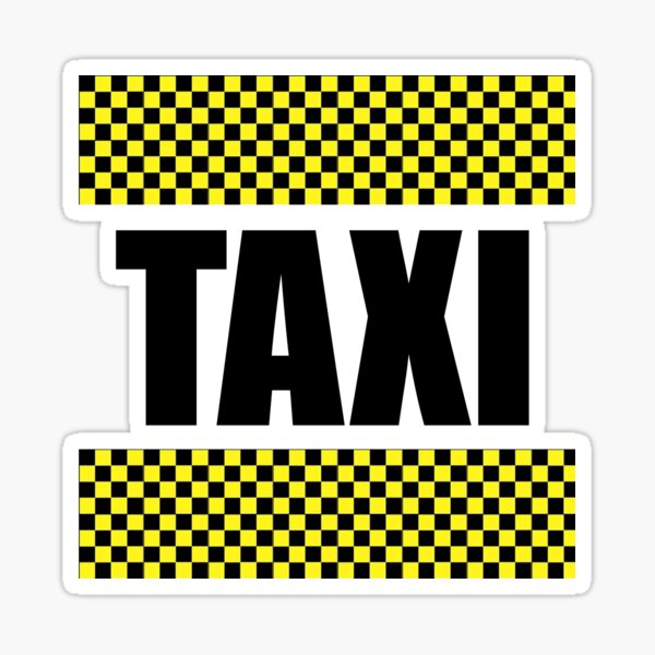 "Taxi Cab" Sticker for Sale by TheBestStore | Redbubble