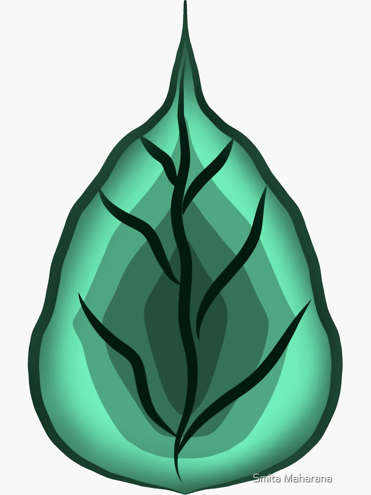 "Extraordinary leaf" Sticker by SmitaMaharana | Redbubble