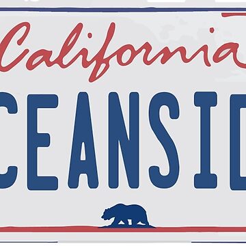 "Oceanside - California." Sticker for Sale by America Roadside. | Redbubble