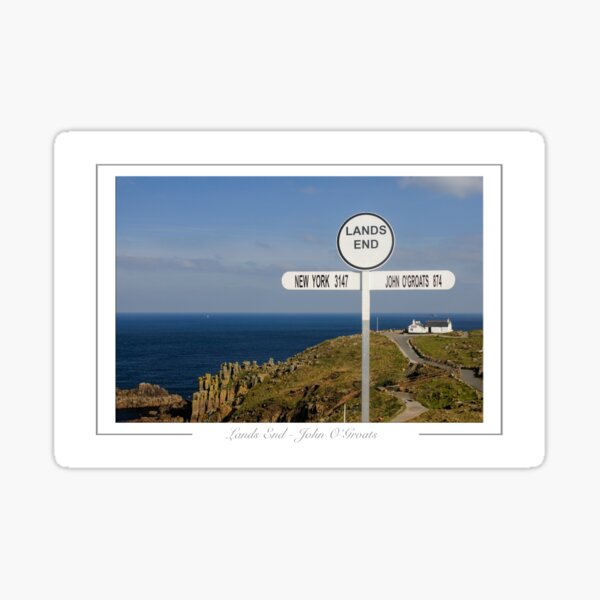 "Hiking / cycling trail. Lands End - John O’Groats. LeJog. " Sticker by ...