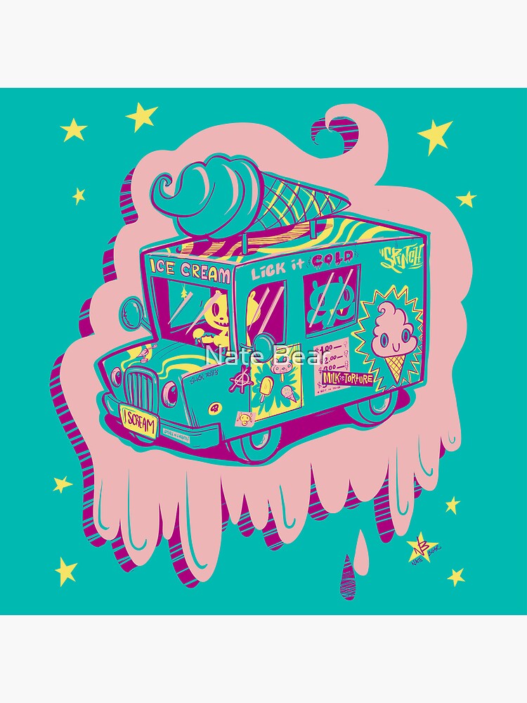 "I Scream Truck" Art Print for Sale by nate-bear | Redbubble