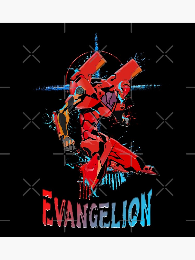 "Evangelion - EVA Unit 02" Poster for Sale by AnimeTheme | Redbubble