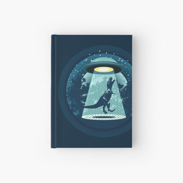 "Beware UFO, T. Rex" Hardcover Journal for Sale by yulia-rb | Redbubble