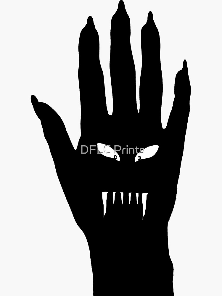 "Vampire Hand Graphic Drawing" Sticker by DFLCreative | Redbubble