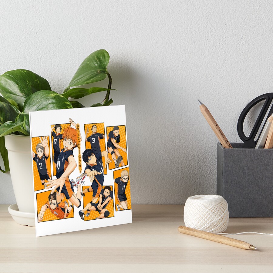 "Haikyuu All Characters - Jumping for Smash" Art Board Print by ...